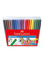 Faber Castell Fibre Tip Pens 20 Colours